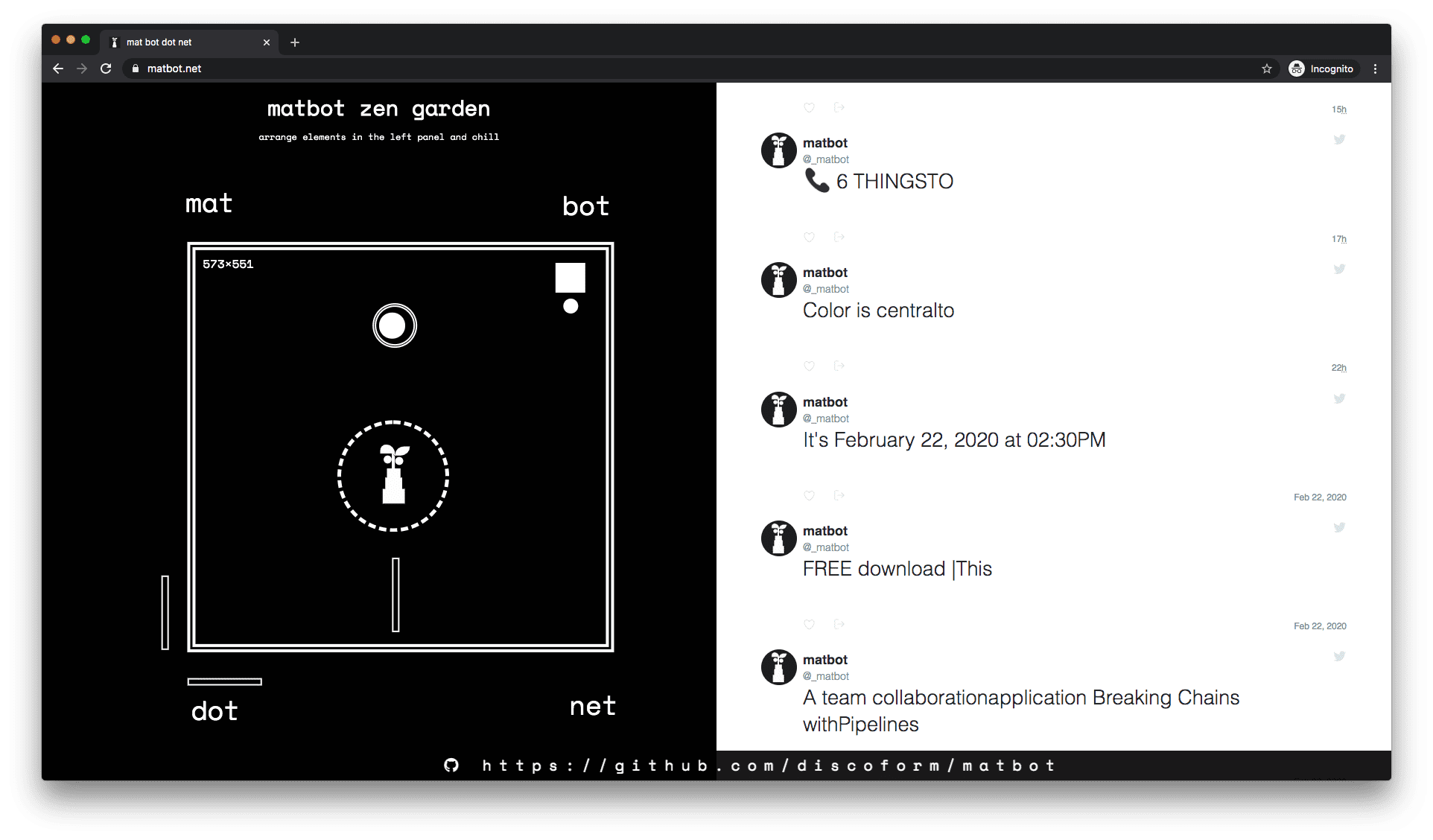 GitHub - discoform/matbot: Personal Twitter Bot with its own zen garden ...